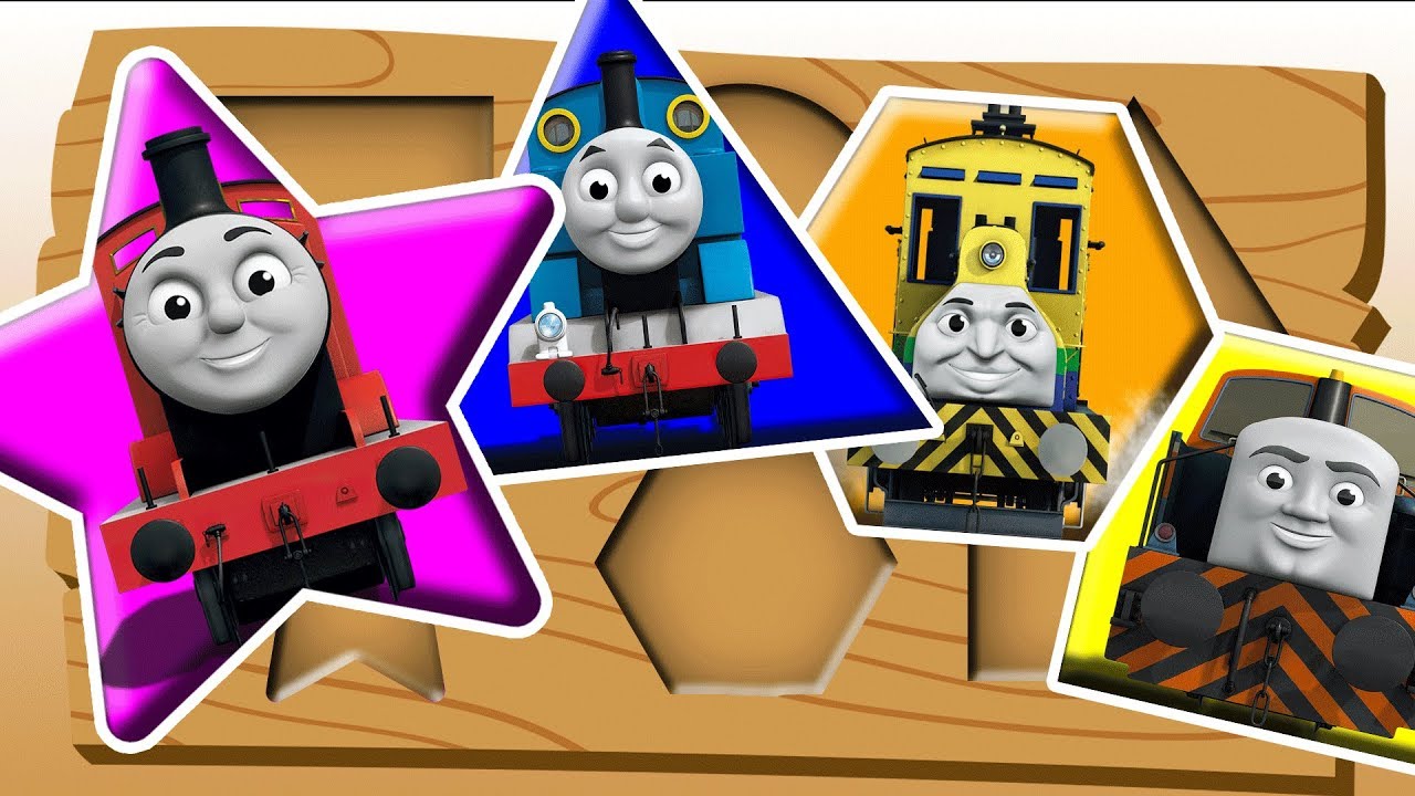 Learn Colors and Shapes Thomas and Friends Finger Family Song Nursery ...