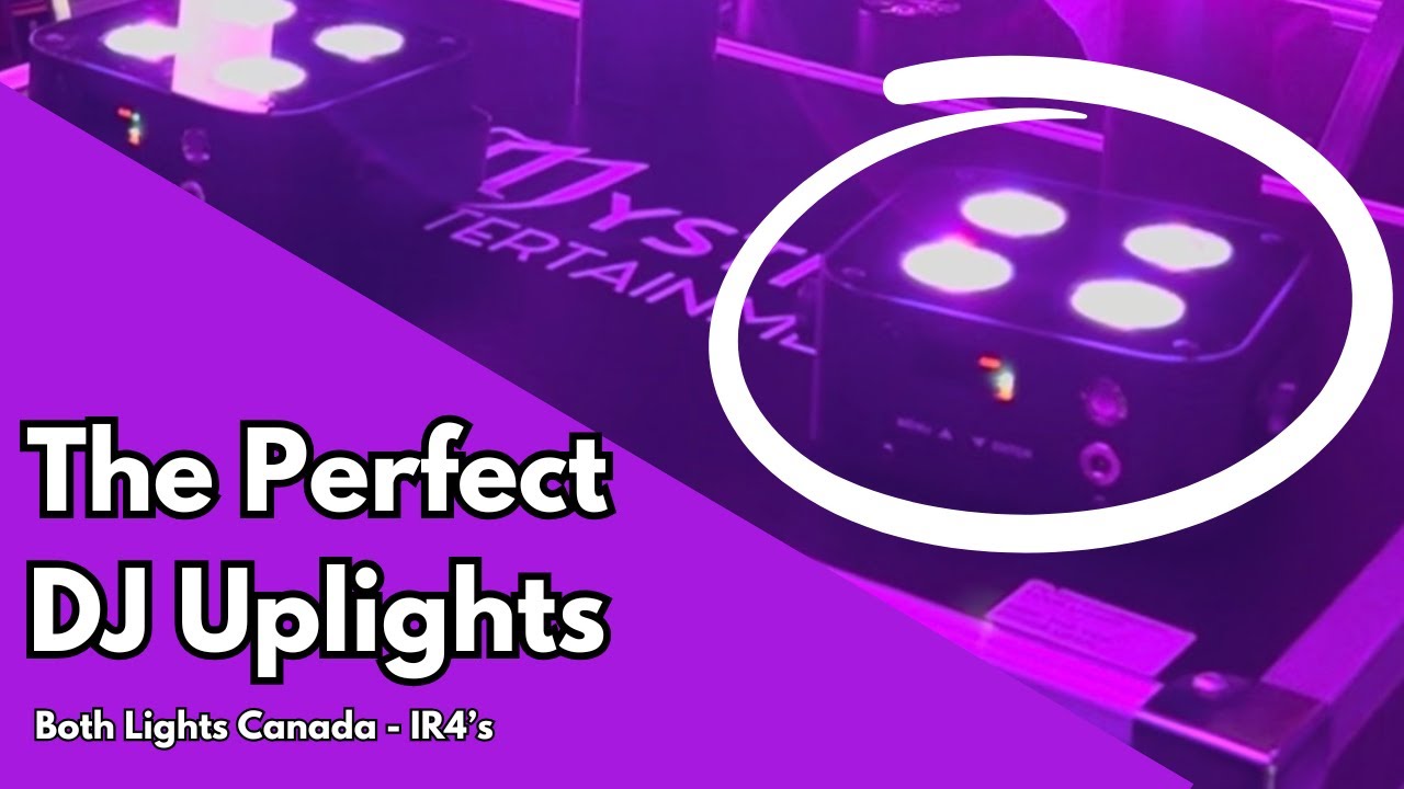 The Perfect DJ Uplights - Both Lighting IR4's - YouTube