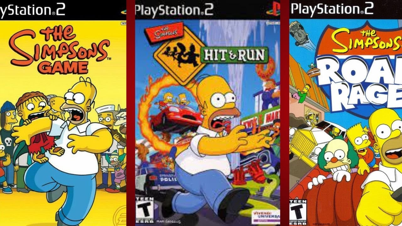 TODOS OS JOGOS DOS SIMPSONS DO PLASTATION 2 - The Simpsons ps2 - YouTube