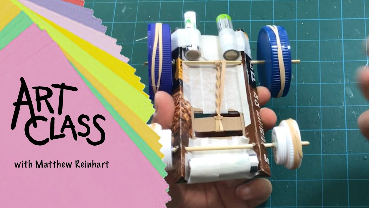 Art Class with Matthew Reinhart: Pull-Back Recycle Racer - YouTube