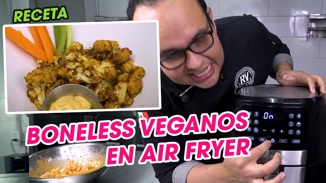 Receta de BONELESS de COLIFLOR EN AIR FRYER 🤩 Cocina Vegana ...