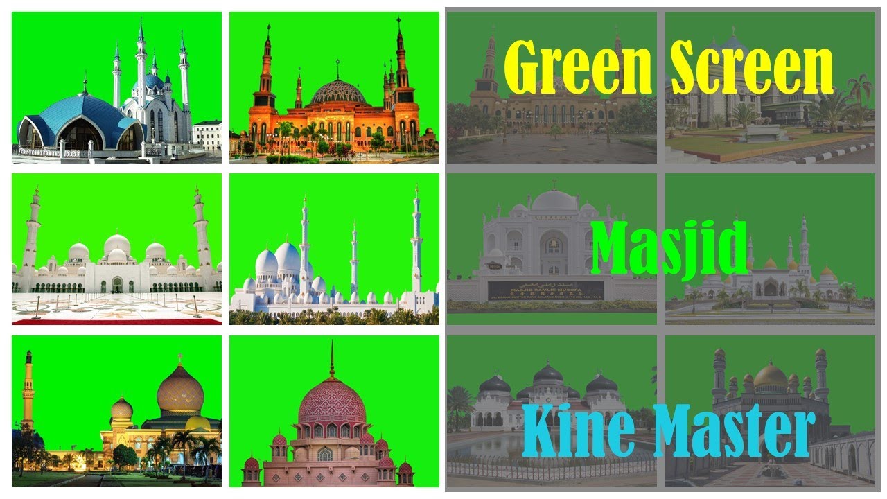 Green Screen Masjid || Kinemaster || Gratis - YouTube