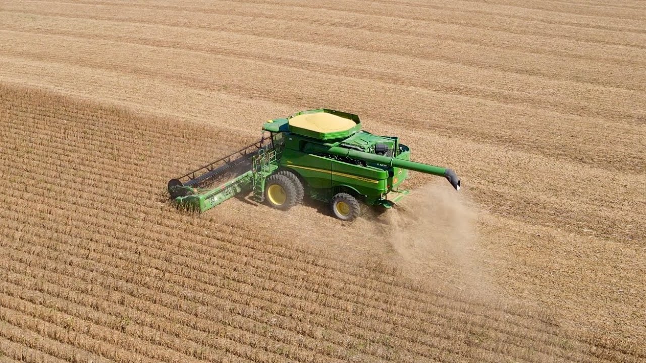 We almost had a combine fire the first week of harvest! - YouTube