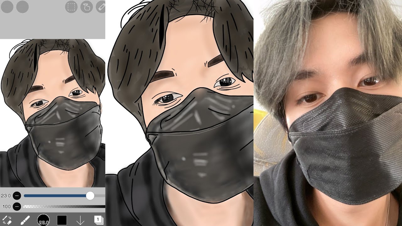 Drawing Lee Know Stray Kids, I didn't expect the result 😲😲 | ibispaintx ...