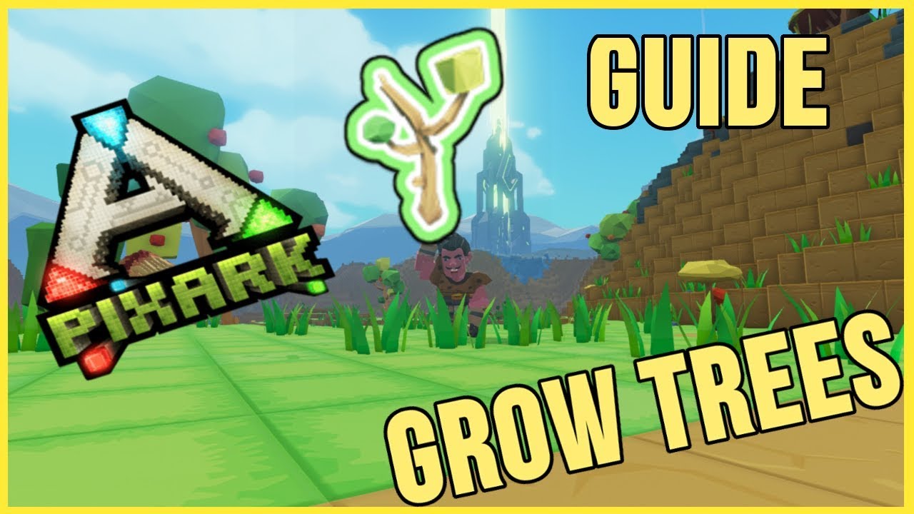 Pixark - How to plant and grow Trees!! 🌴 (Normal Tree Seeds) - YouTube