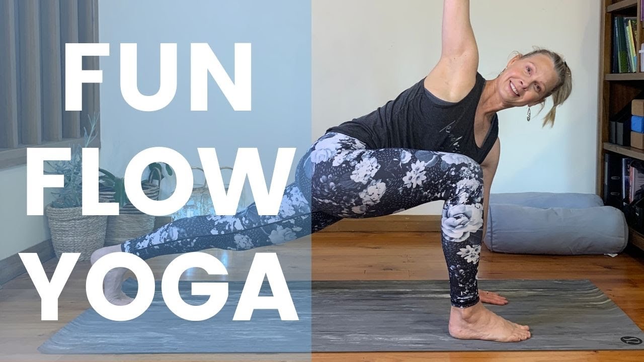 Fun Flow Yoga - Yes you can smile while stretching through out this ...