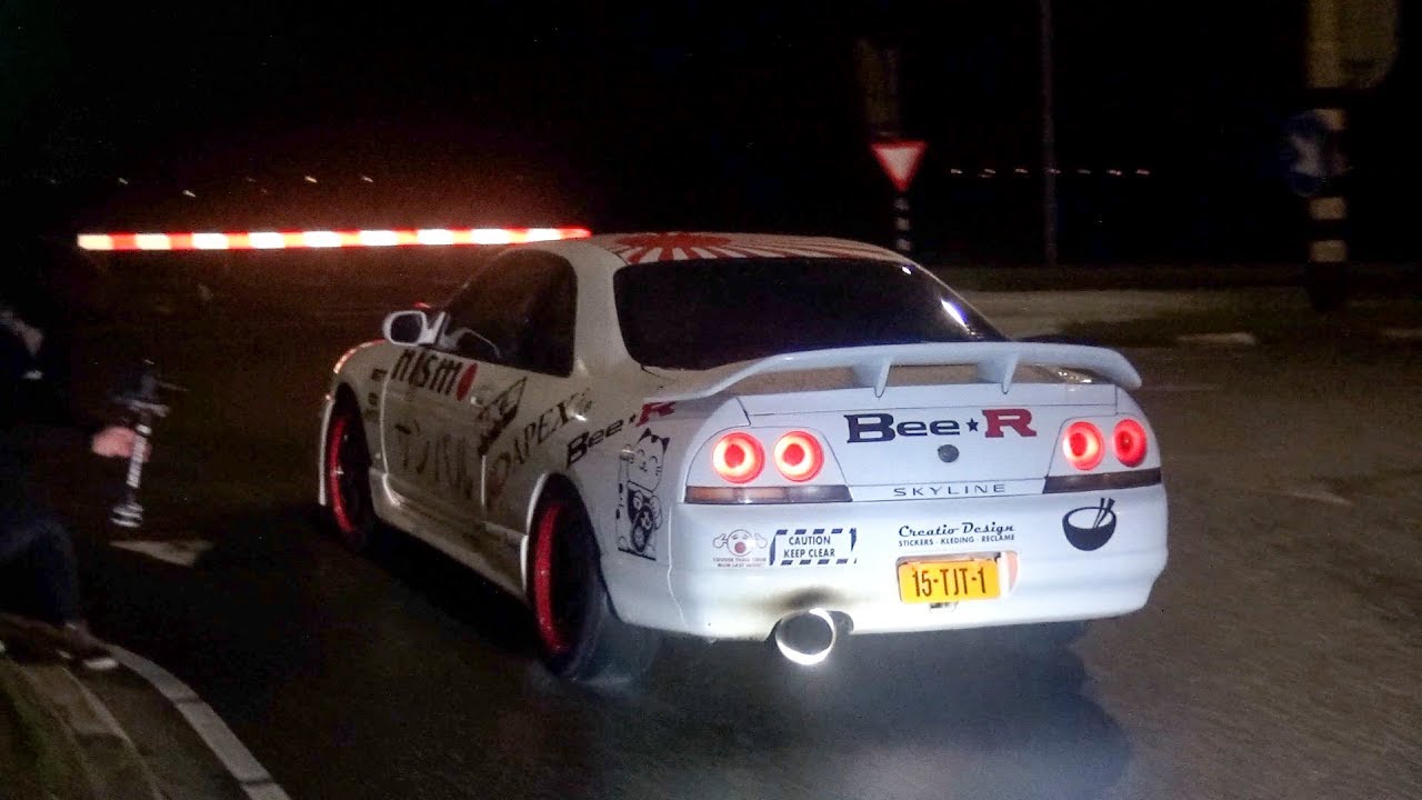 Nissan Skyline R33 BEE-R - Powerslide, INSANE Anti Lag, Accelerations ...