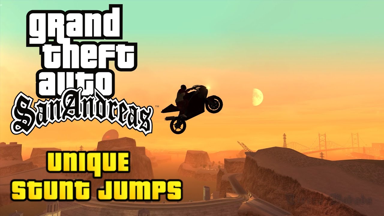 Grand Theft Auto San Andreas 70 Unique Stunt Jumps Pc Youtube