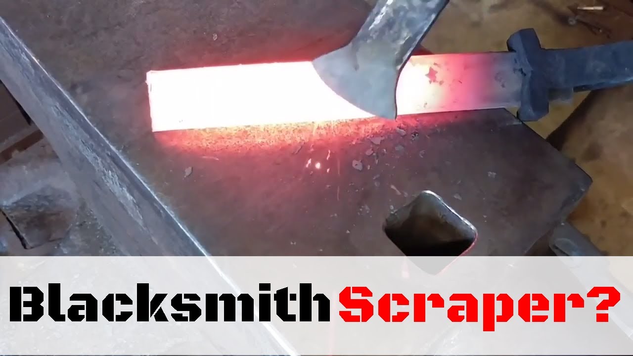 Forging a Blacksmith Scraper // Blacksmith Scale Brush Alternative ...