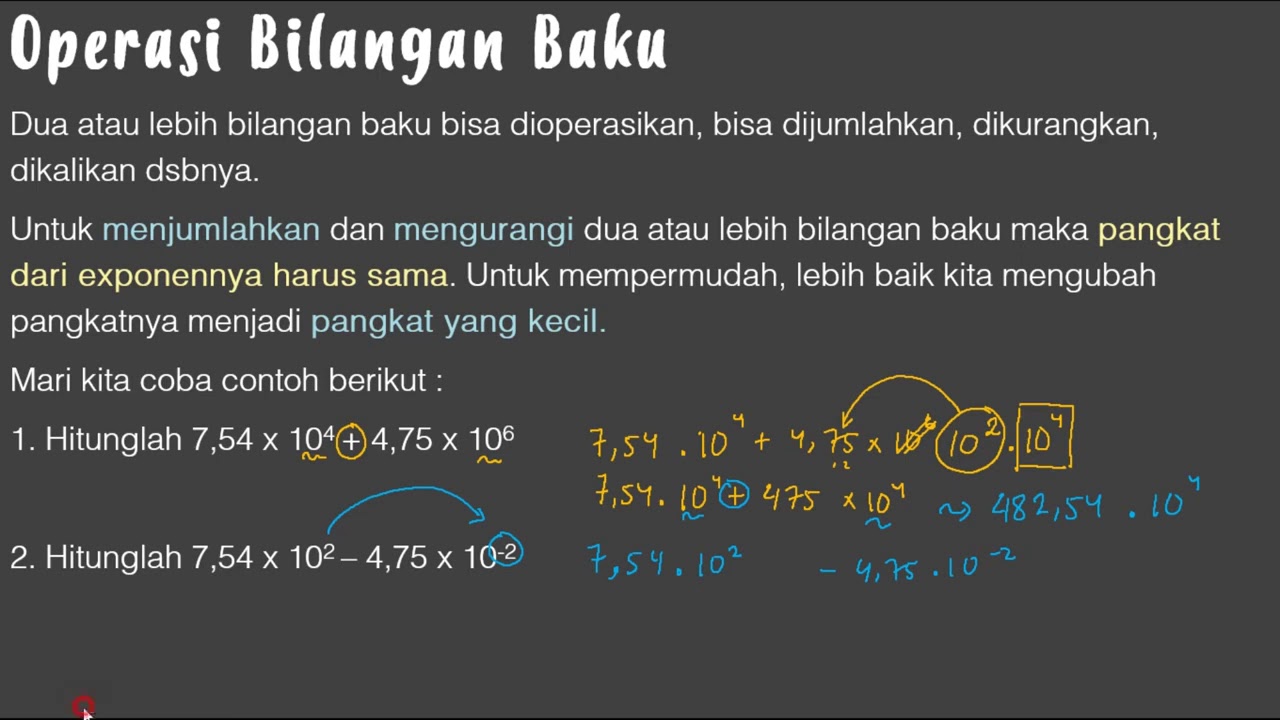 Matematika Kelas 7 Pecahan (5) - Bilangan Baku, Notasi Ilmiah - YouTube