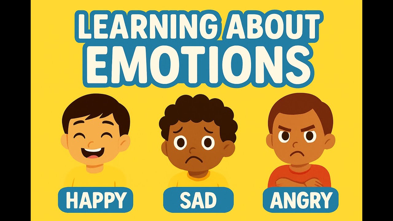 Learning About Emotions for Kids | Happy, Sad, Angry, Scared, Excited ...