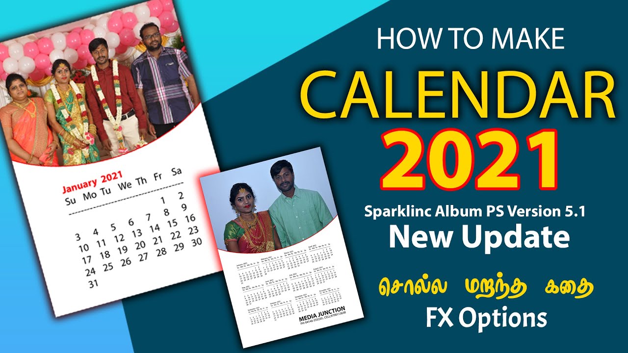 How to Make Calendar 2021 with Photoshop l 5 Minutes - YouTube