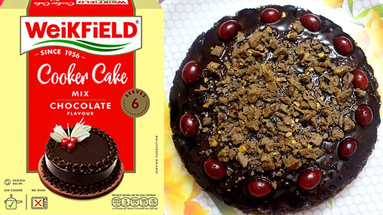 Weikfield Cooker Cake Mix Chocolate | Chocolate Flavour Cake Recipe ...