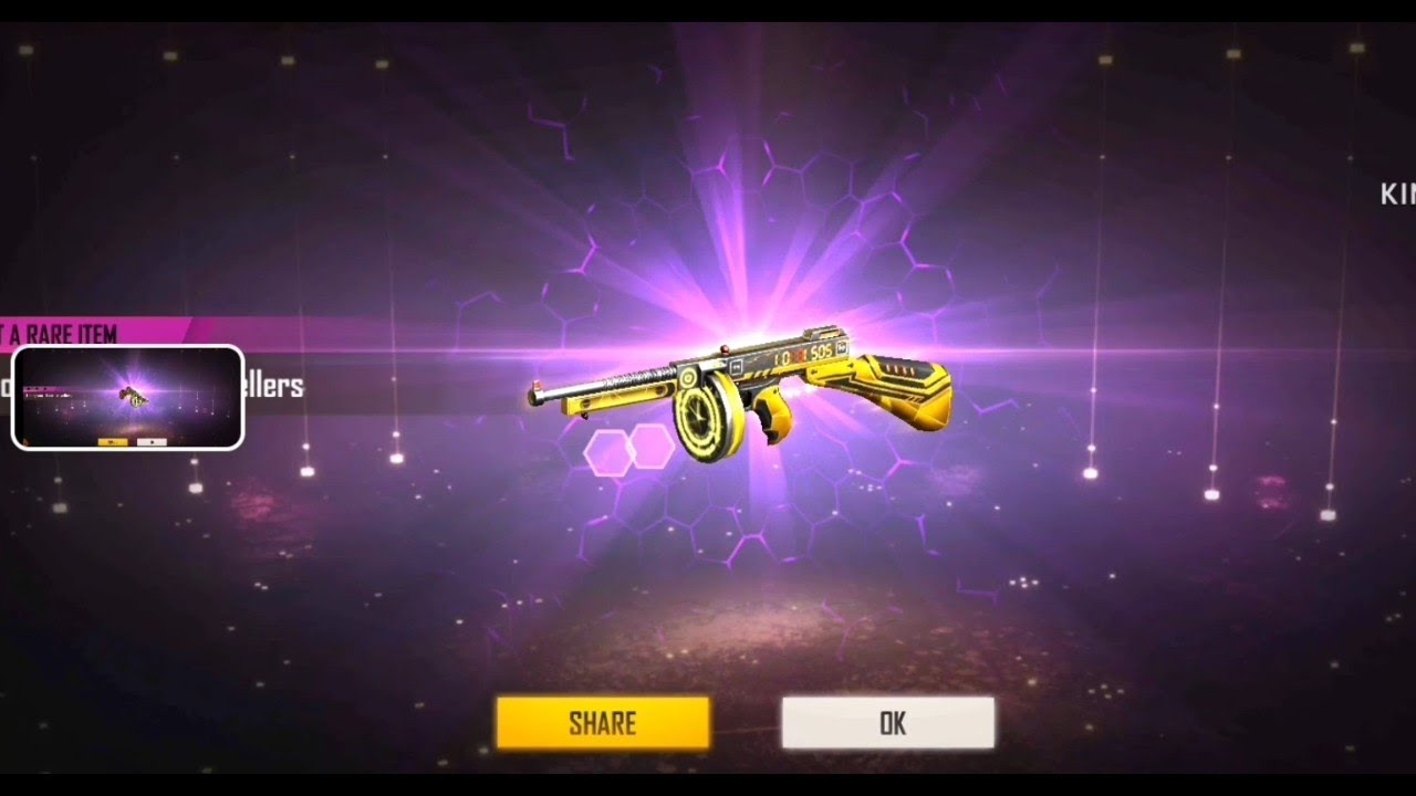 New Thompson Time Travel Gun Skin - Garena Free Fire - YouTube