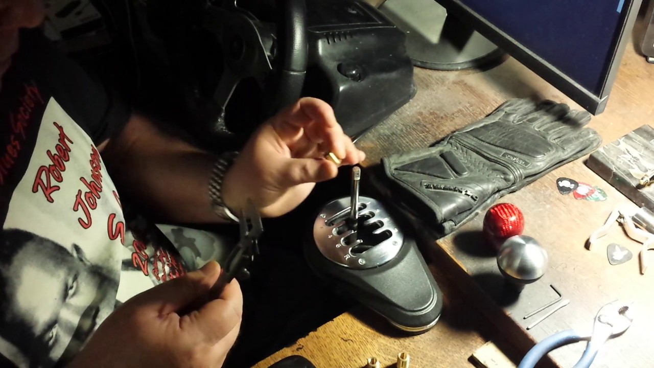 Thrustmaster TH8A shifter knob replacement - YouTube