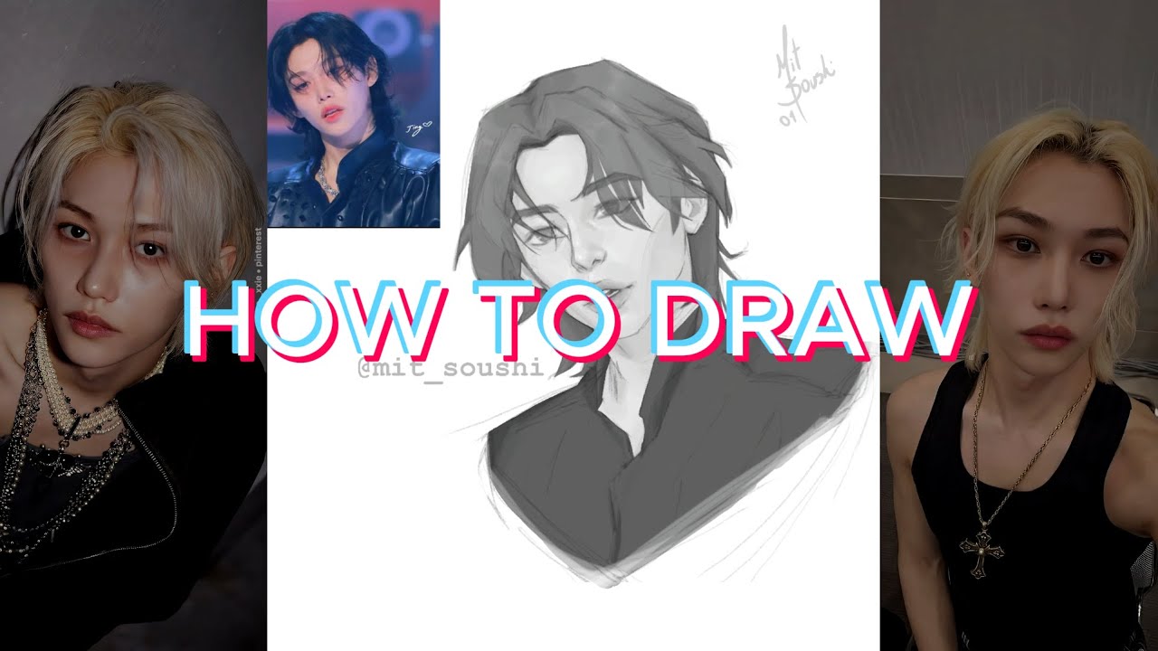 FELIX from Stray Kids: Timelapse Drawing on Procreate | Step by Step ...