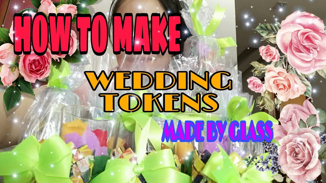 How to make creative Glass tokens for wedding | Wedding tokens - YouTube