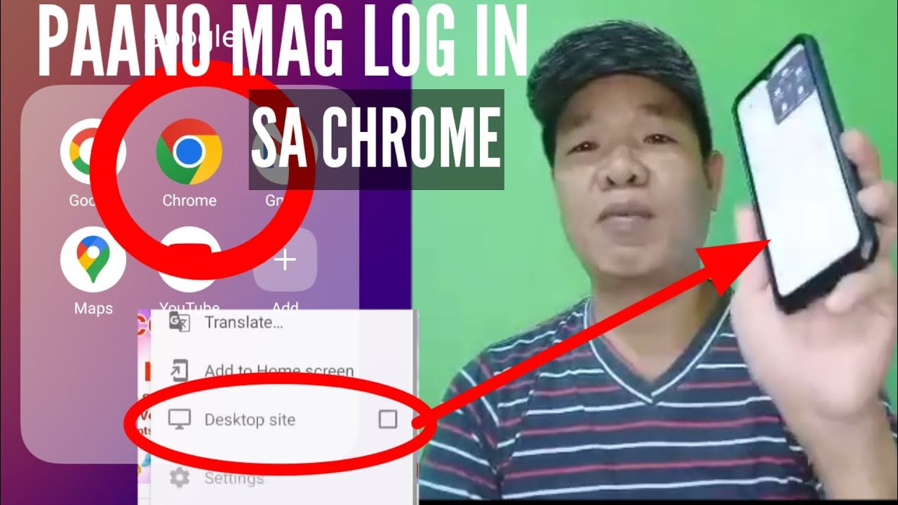 PAANO MAG LOG IN NG YOUTUBE ACCOUNT SA CHROME GAMIT ANG MOBILE PHONE ...