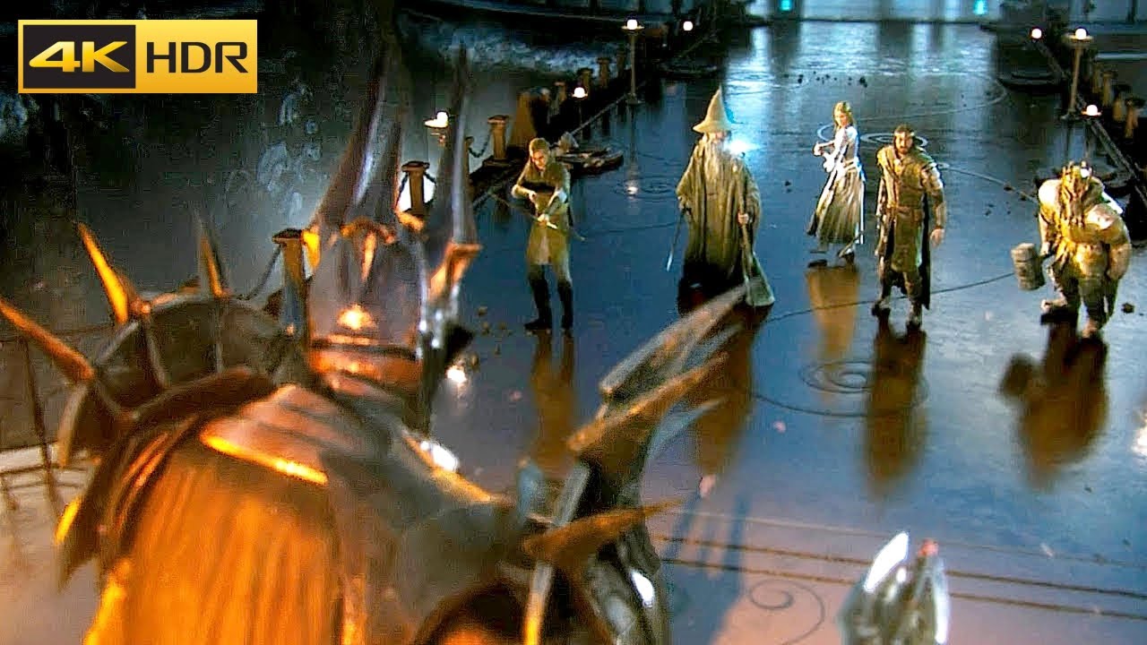 Lord of The Rings - Sauron vs Gandalf Battle Clip [4K60FPS HDR] - YouTube