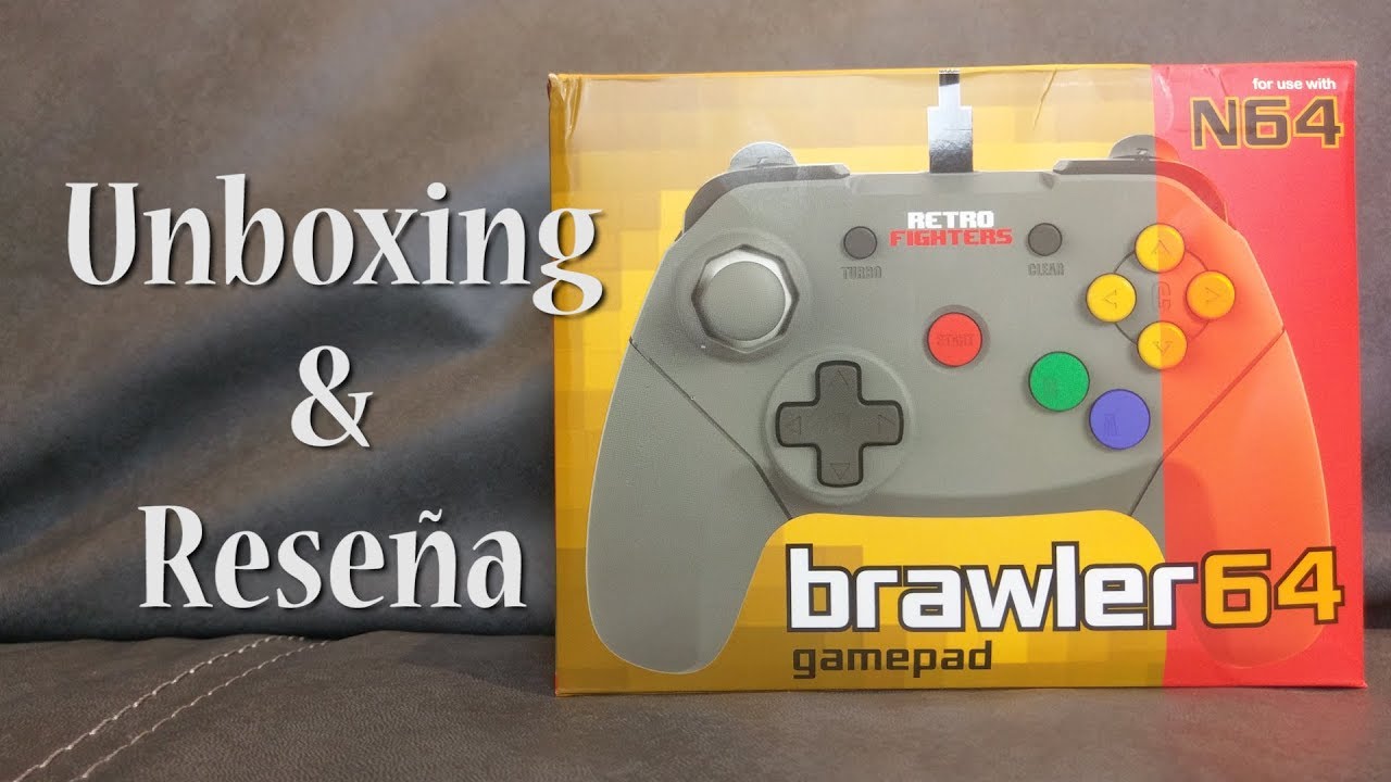 Retro Fighters Brawler 64 Gamepad Unboxing & Reseña - El Cazajuegos ...