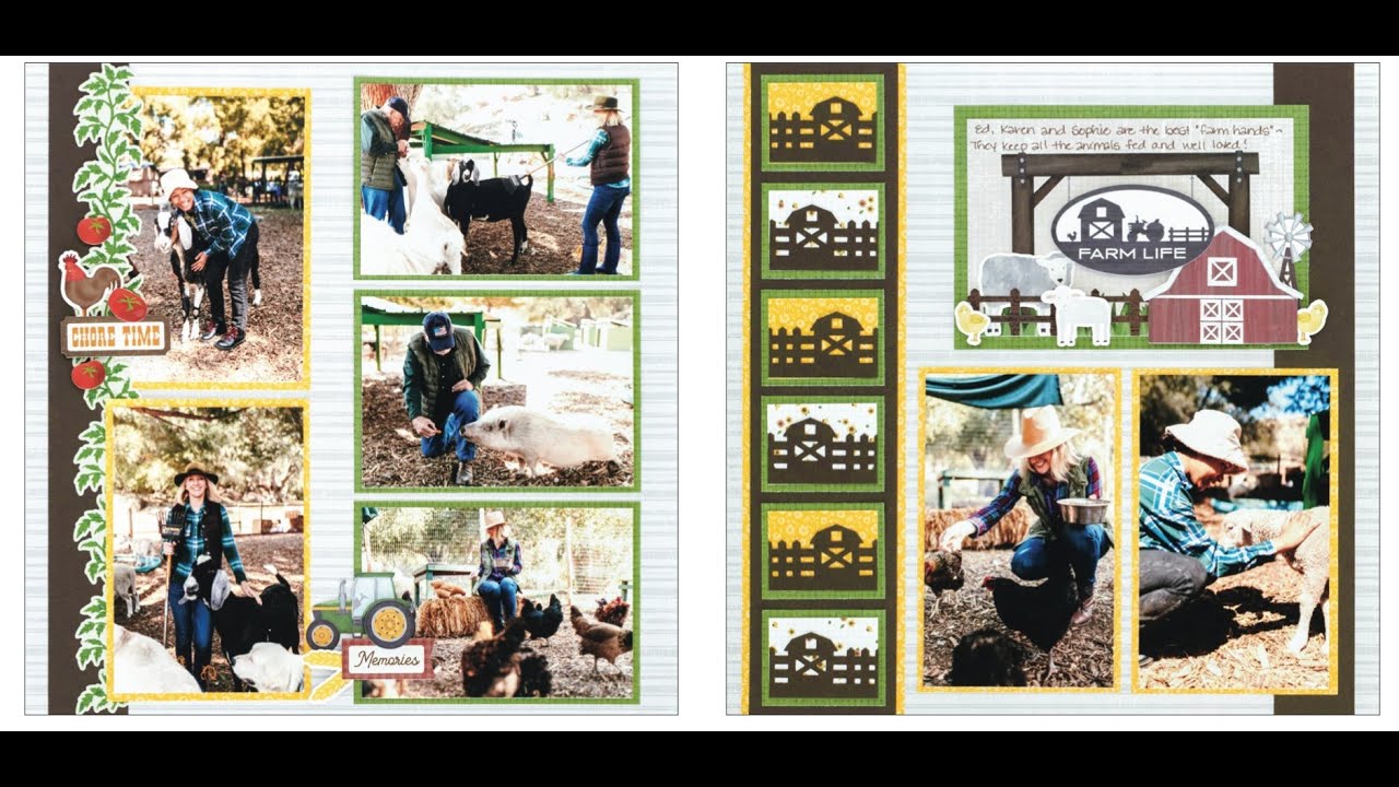 CCC Class On the Farm Creative Memories Project Recipe - YouTube