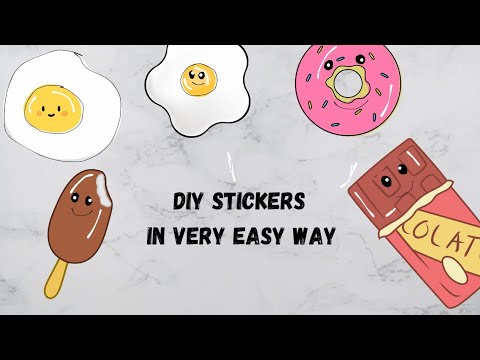 Diy Stickers In Very Easy Way Very Easy Stickers - Youtube