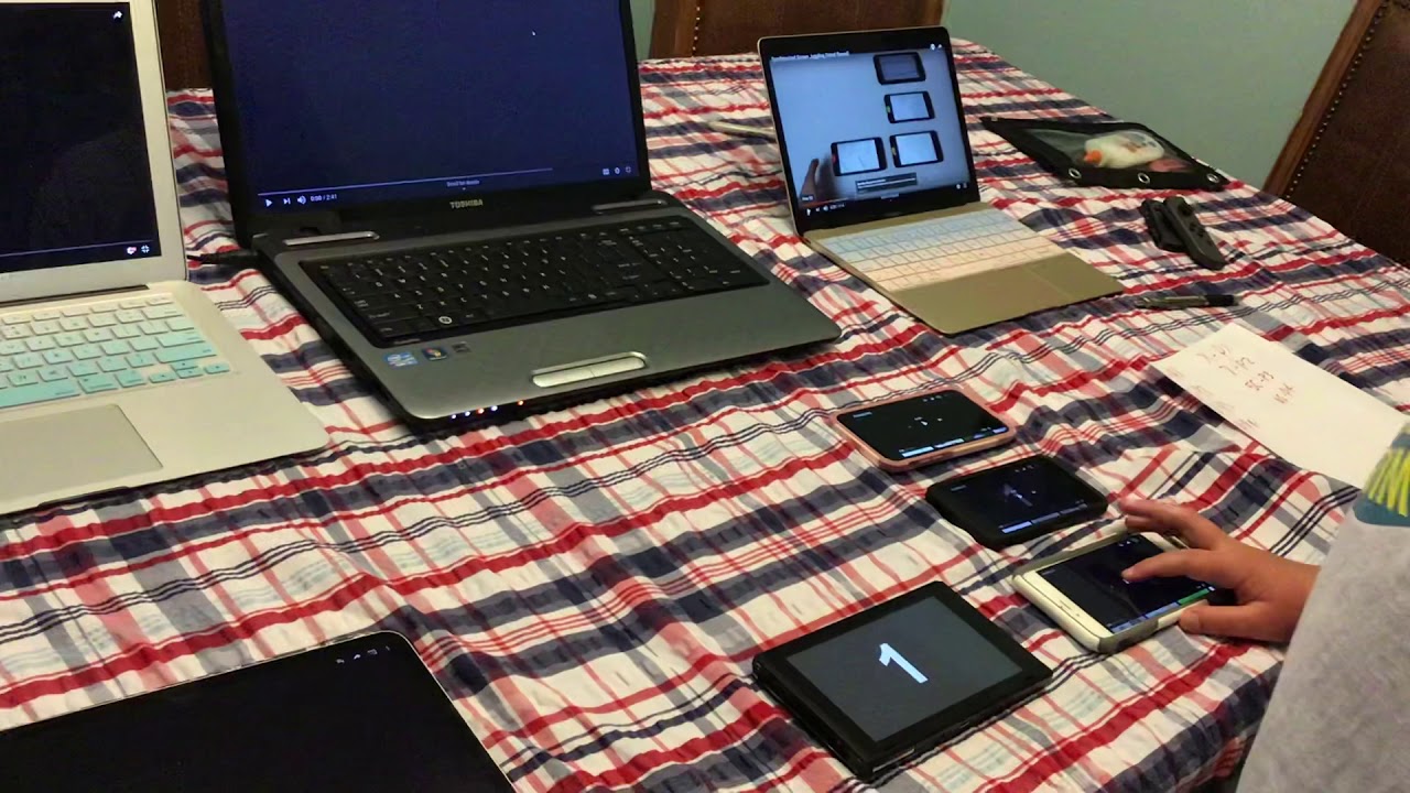 Trying to do DoodleChaos’s Synchronized Screen Challenge: Part 2 - YouTube