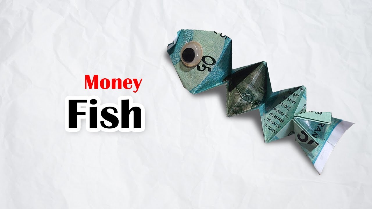 Money Origami Fish Making with Currency | Crafting with Money - YouTube