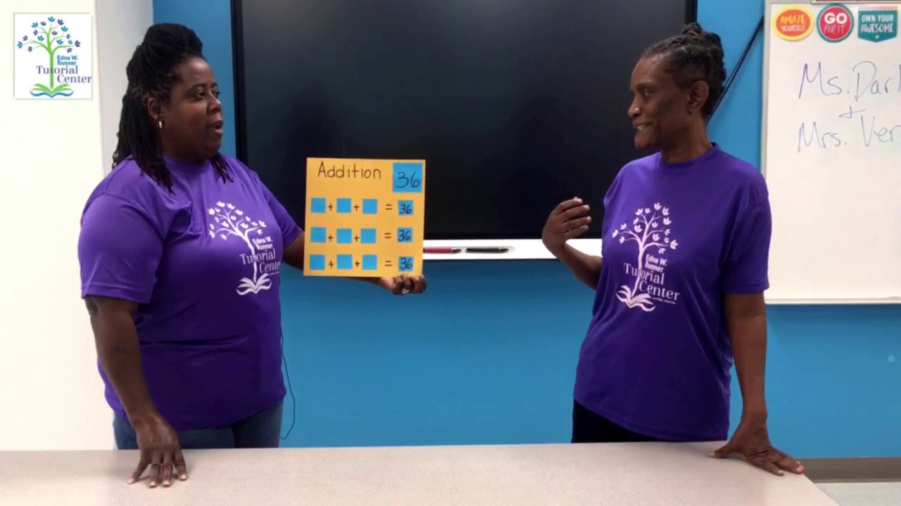 Fun with Math Ms. Darlene - Edna W. Runner Tutorial Center - YouTube