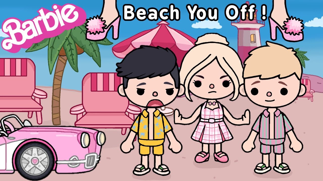 BEACH YOU OFF !! 😫🌴 Barbie The Movie 💖 Animation / Toca Boca Barbie ...
