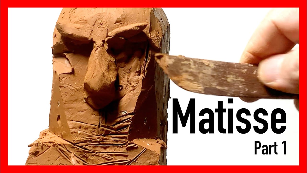 How I sculpt Henri Matisse Part 1: From a Block of Clay to the Basic ...