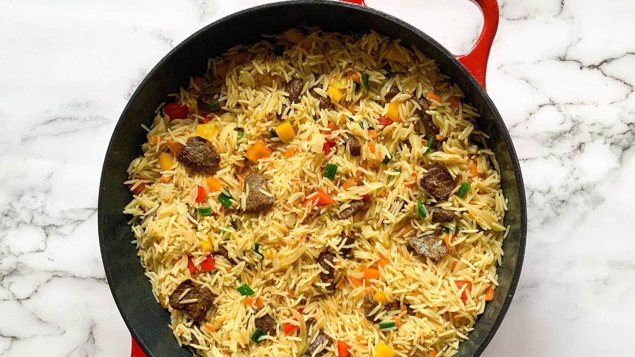 DELICIOUS COCONUT RICE | BEEF COCONUT RICE - YouTube