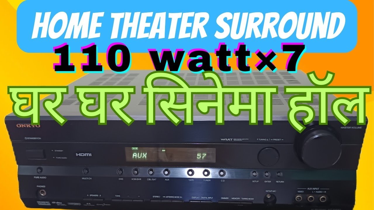 SOLD OUTOnkyo HT-R550 7.1 channel HDMI Surround Receiver - YouTube