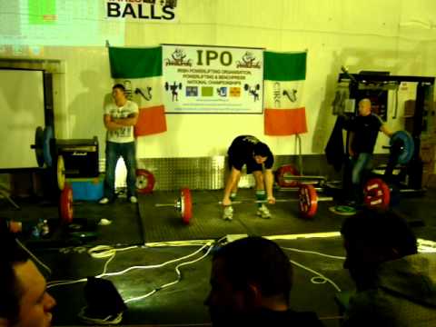 Irish Powerlifting Deadlift 3rd lift 190kg.MOV - YouTube