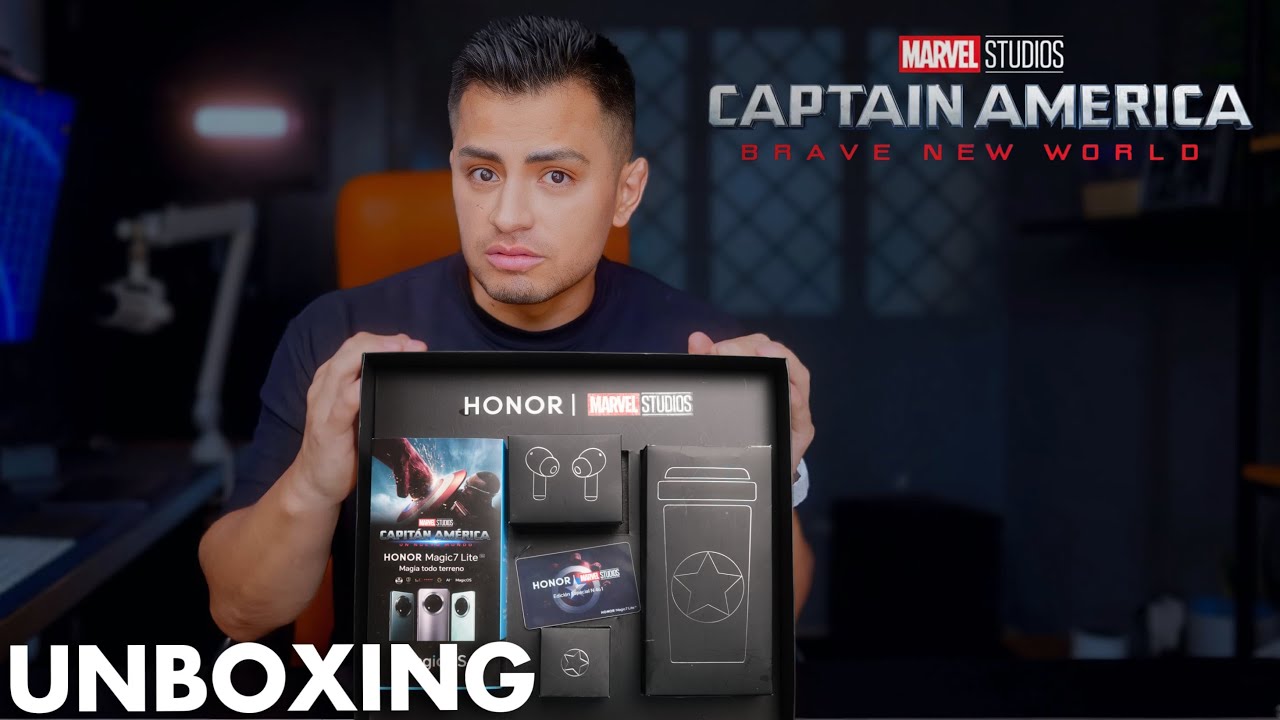 HONOR Magic7 Lite Edición Capitán América Unboxing | Edición Especial ...