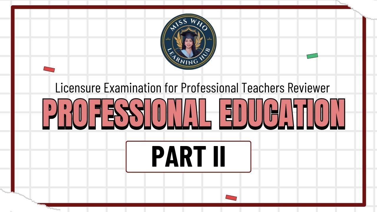 PROF ED II PROFESSIONAL EDUCATION LET REVIEWER SEPT 2024 - YouTube