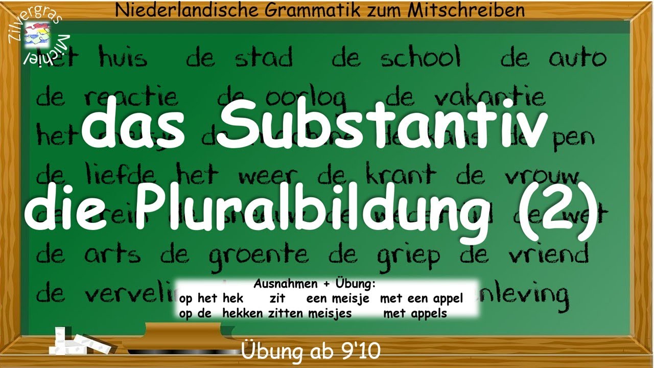 die Pluralbildung der Substantive 2 - die Ausnahmen + Übung: "Zwarte ...