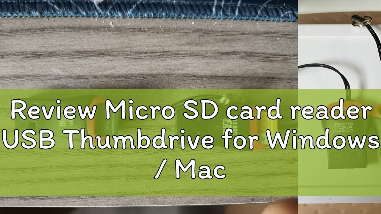 Review Micro SD card reader USB Thumbdrive for Windows / Mac / Linux ...