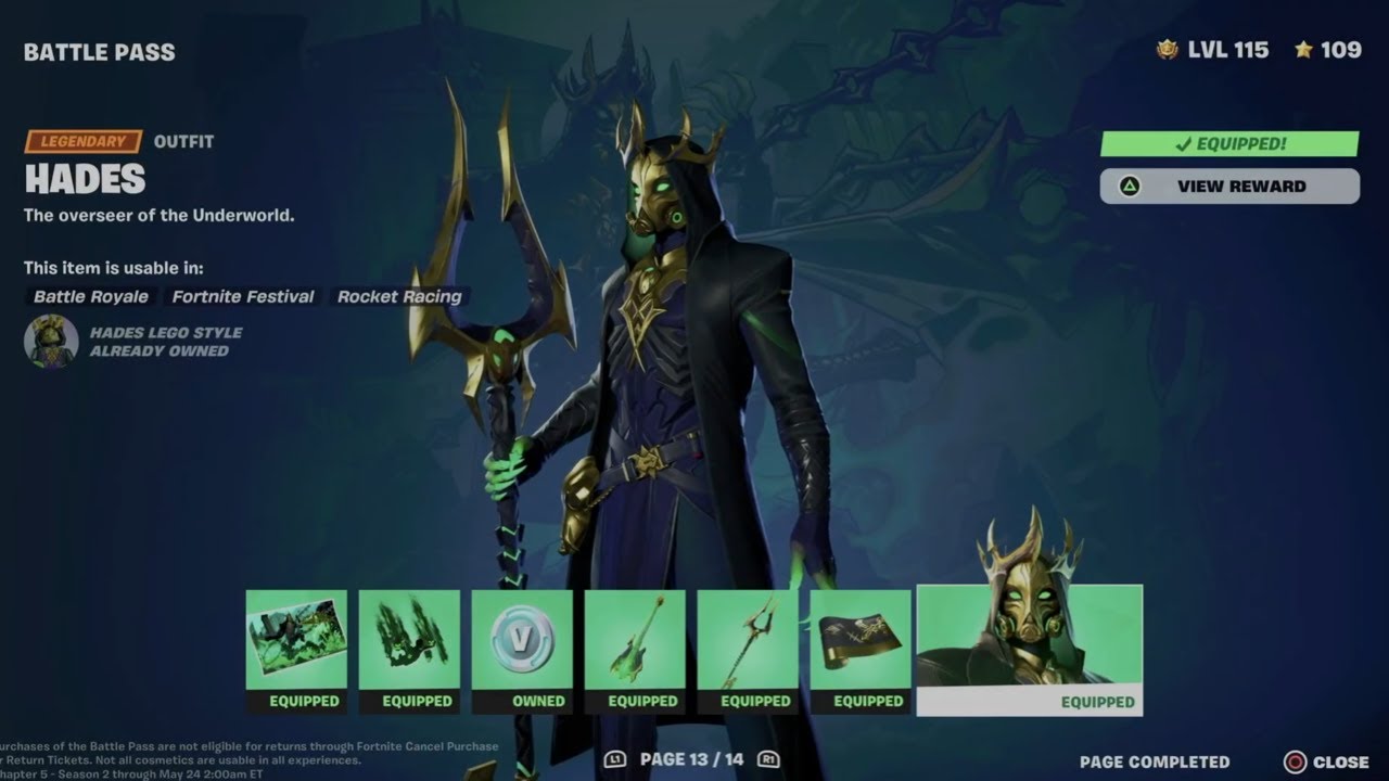 How to Unlock Hades Skin in Fortnite | Battle Pass Rewards Page 13 ...