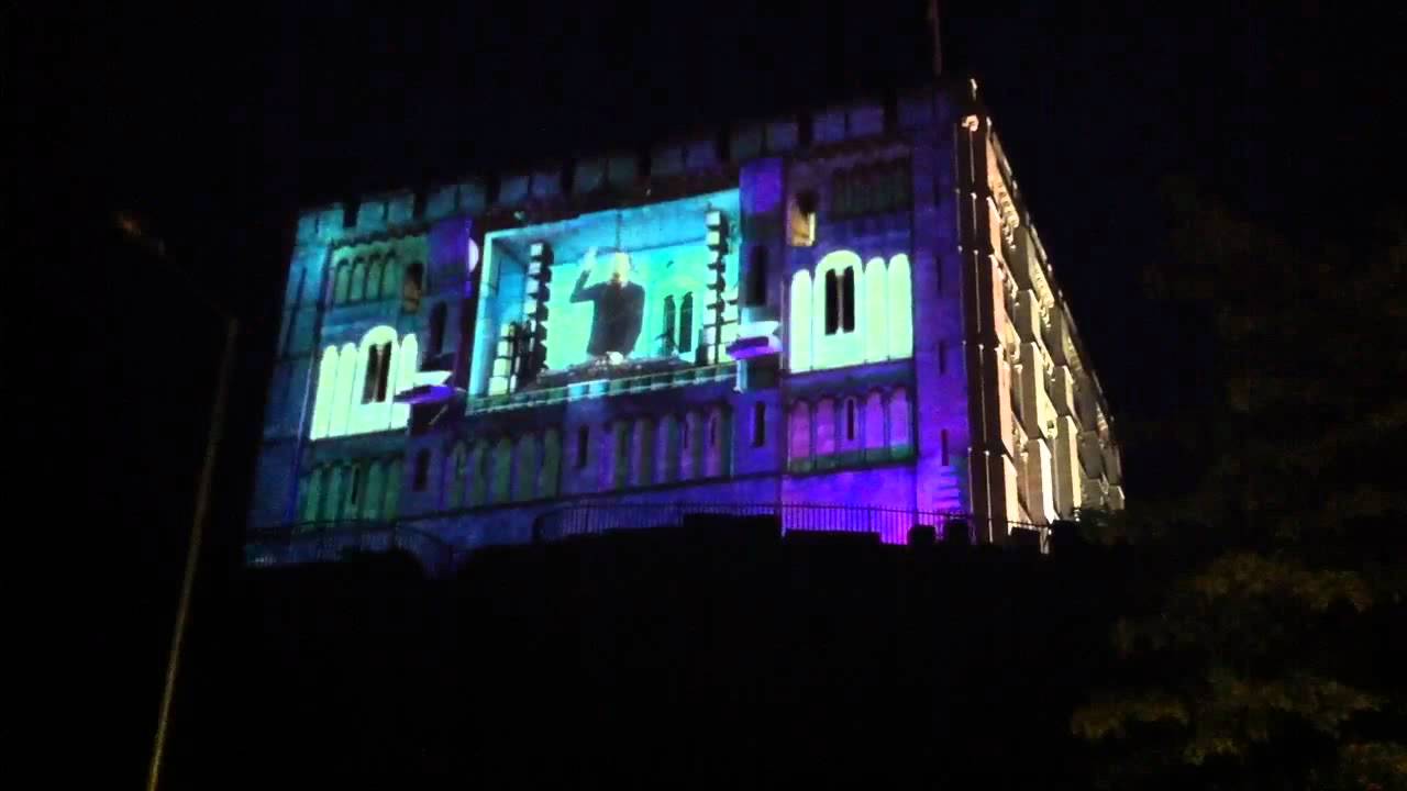 Norwich Castle Projections - 3D light show - the whole performance in ...