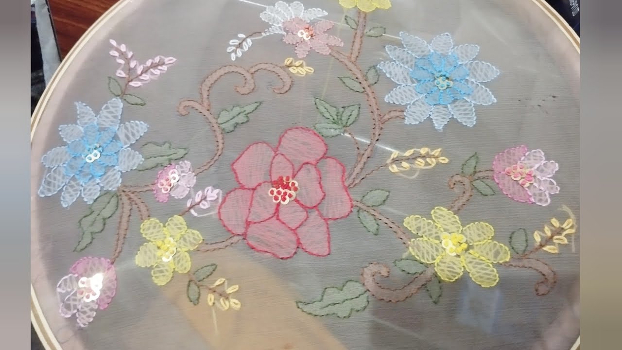 Most stylish shadow work embroidery design//shadow work embroidery ...