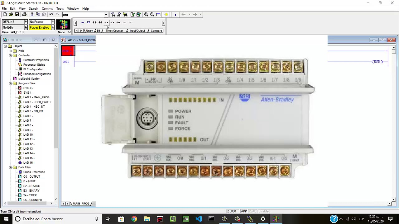Programacion de PLC desde cero 2021 Arranque-paro1 - YouTube