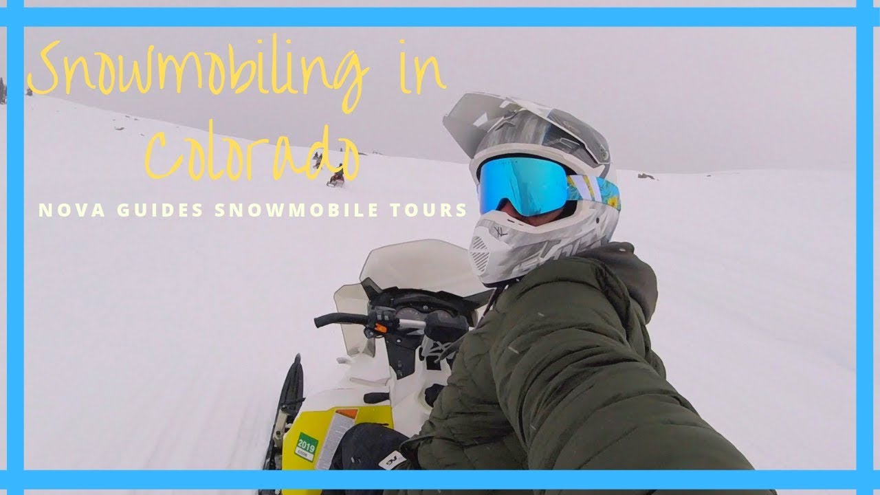 Snowmobiling in Colorado - NOVA guides snowmobile tours - YouTube