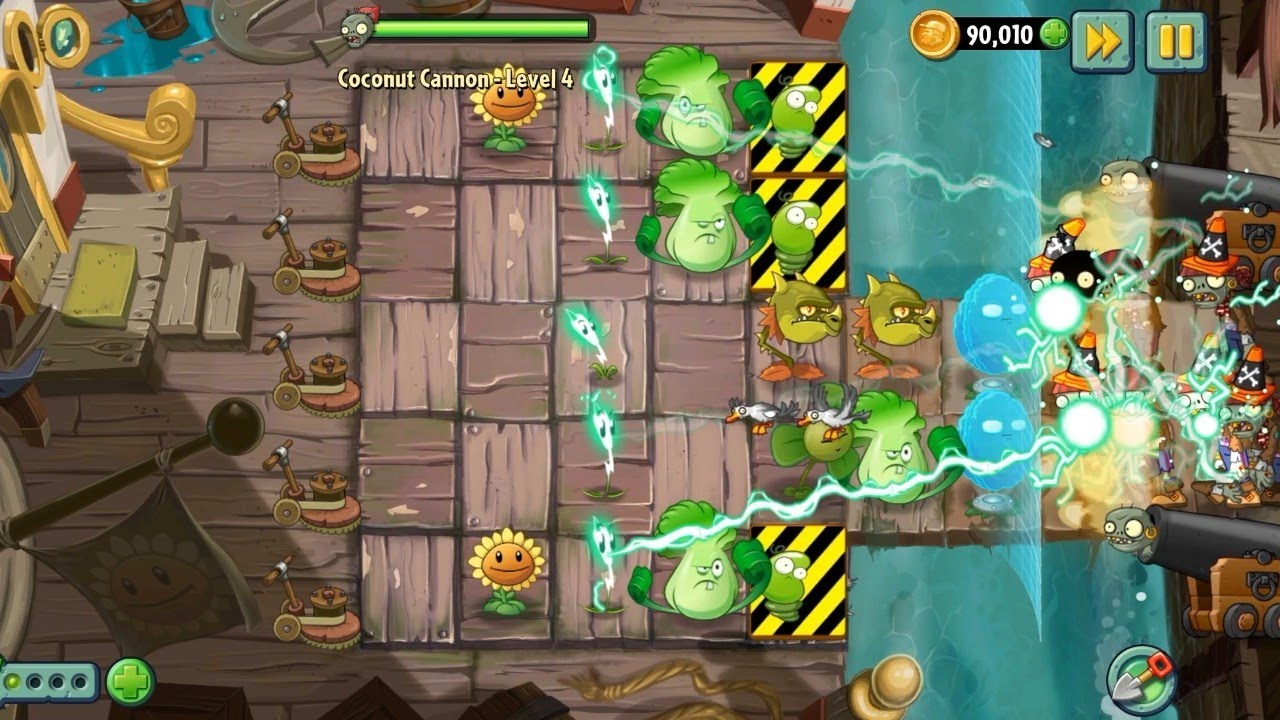 COCONUT CANNON (LEVEL 4) I PLANT NURSERY I PLANTS VS ZOMBIES 2 | PVZ 2 ...