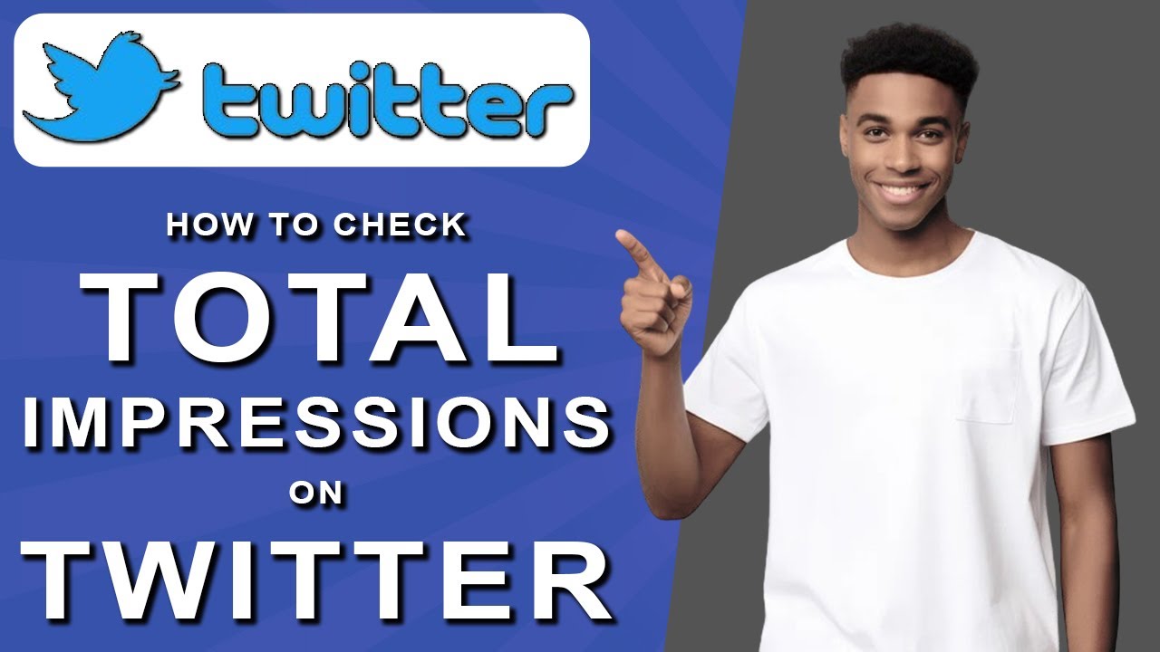 How to check total impressions on twitter (2024) - YouTube