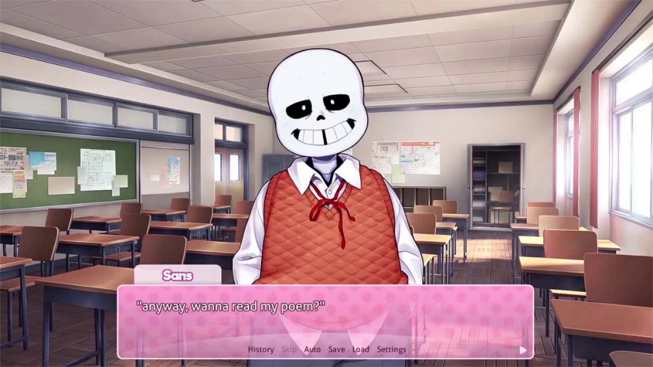 Sans in Literature Club! ~ Comic Dub {Doki Doki Literature Club ...