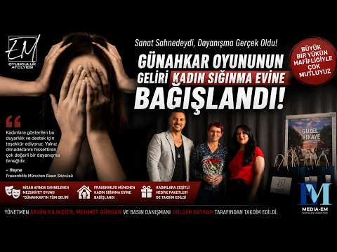 **“Günahkar”**ın geliri Frauenhilfe München’e bağlı kadın sığınma evine teslim edildi. #münih