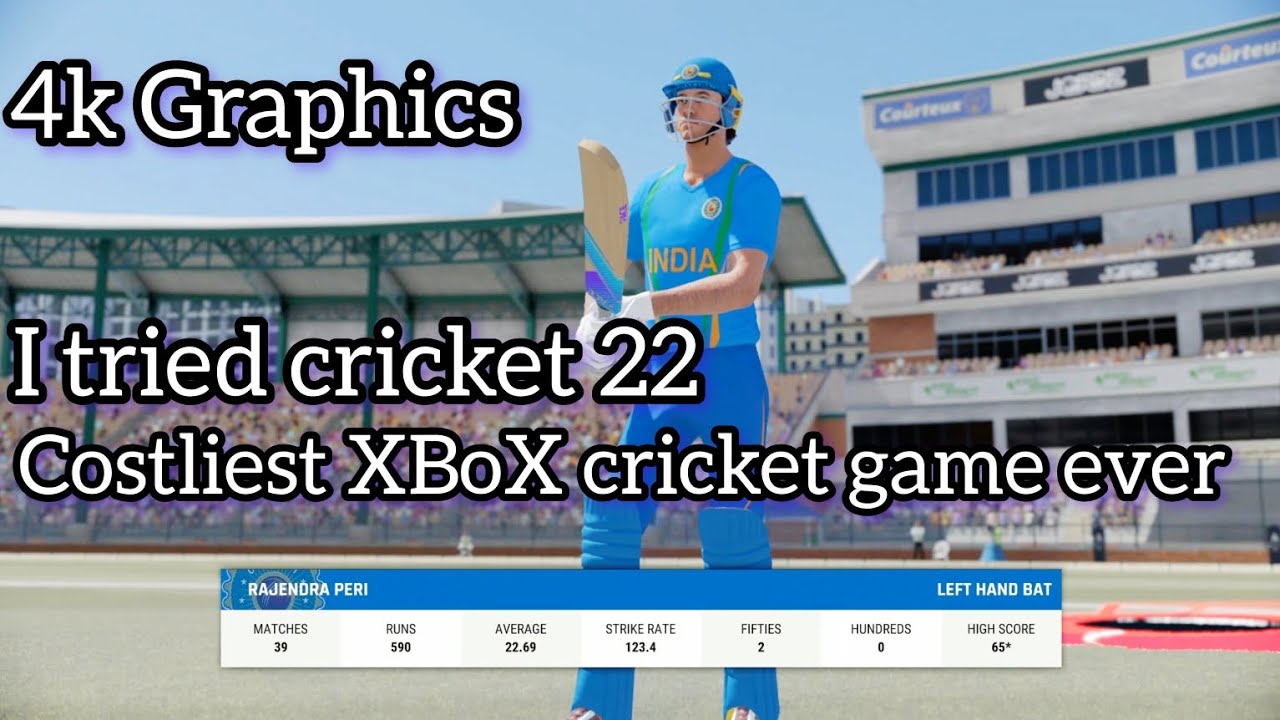 Playing Cricket 22 , Costliest cricket game ever made for XBox|India vs ...