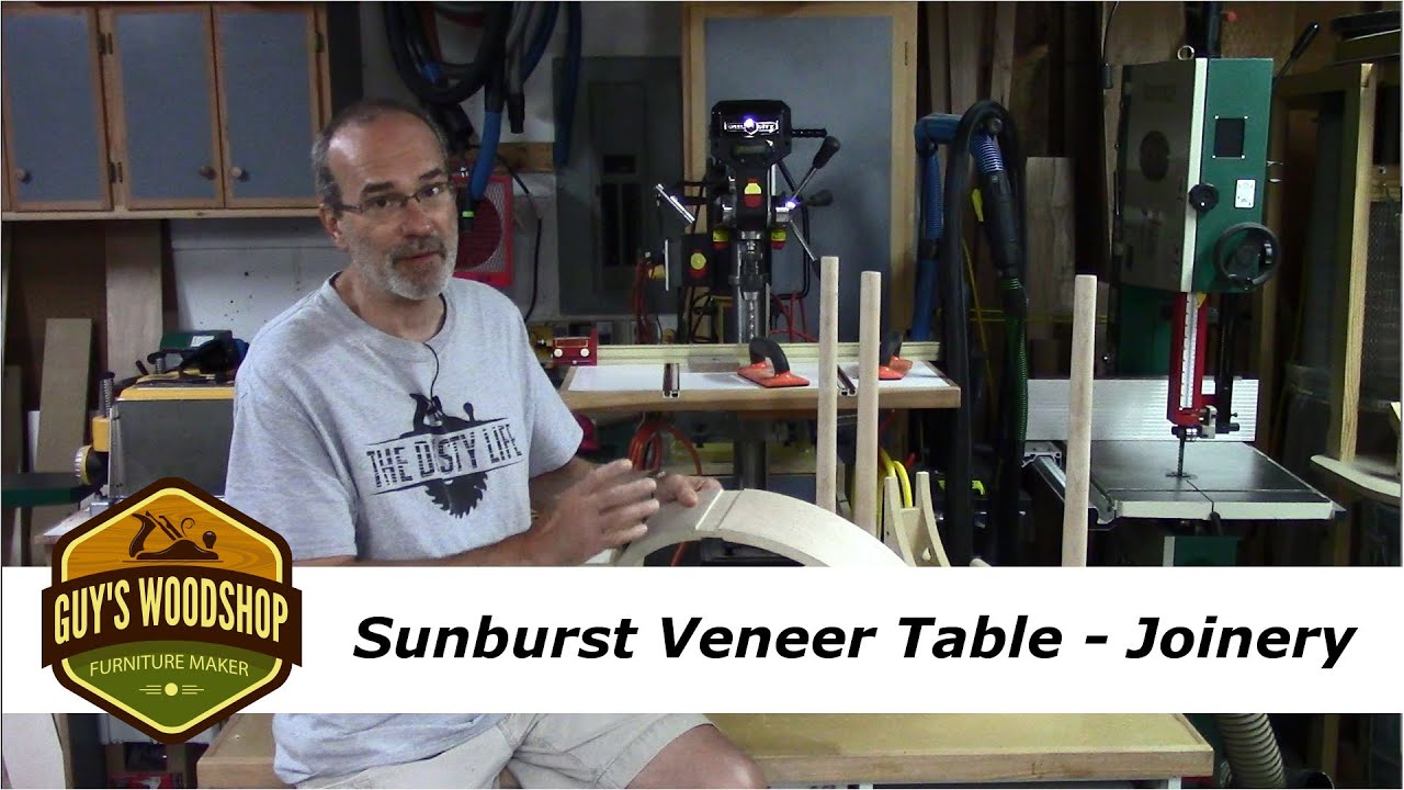 Sunburst Veneer Table - Joinery - Pt. 3 - YouTube