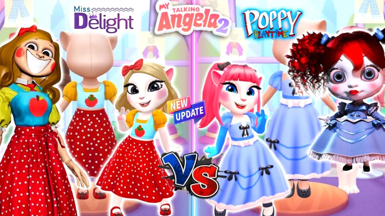 My Talking Angela 2 || Miss Delight vS Poppy | Poppy playtime | New ...